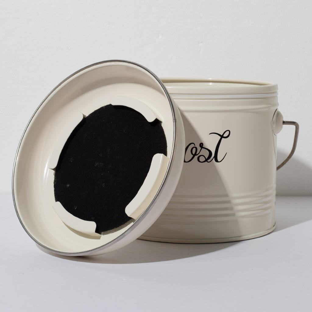 Metal Kitchen Compost Bin Indoor Food Wastes Compo... – Grandado