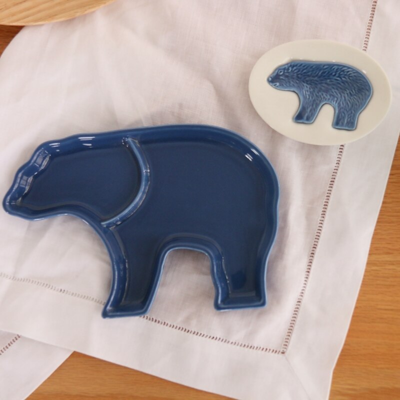 6.5 Inch Blue Children Ceramic Eco-friendly Dishes... – Grandado
