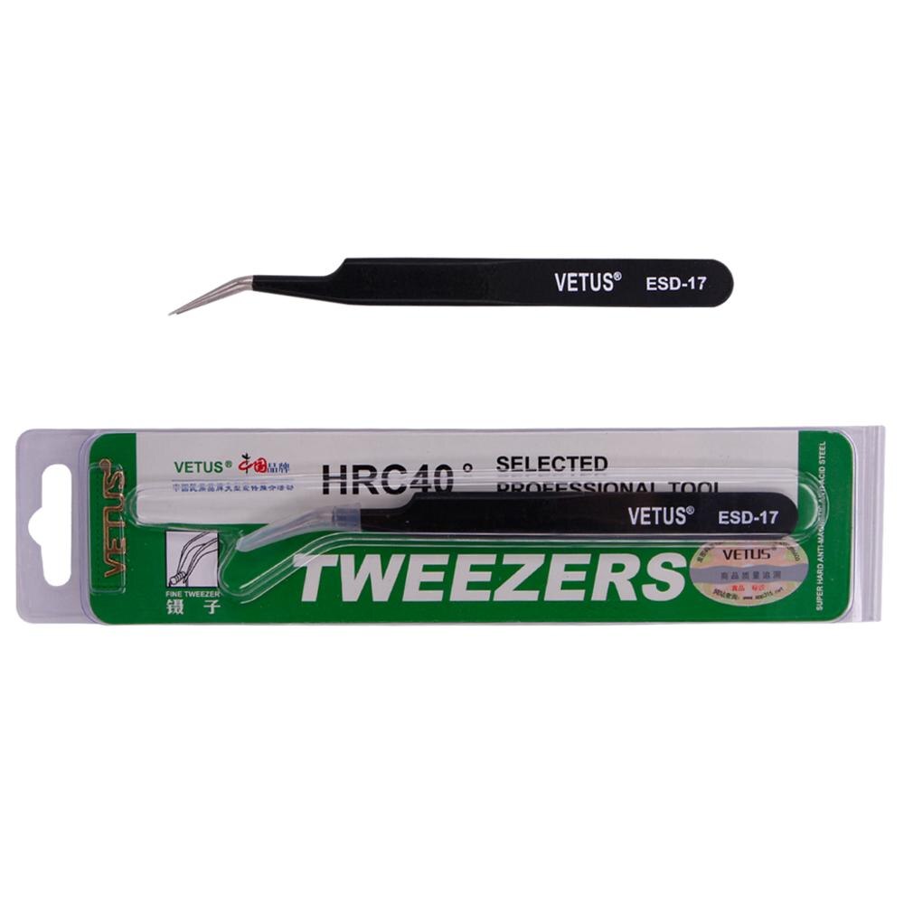 Vetus ESD Tweezers Tool High Precision Tip Curved ... – Vicedeal