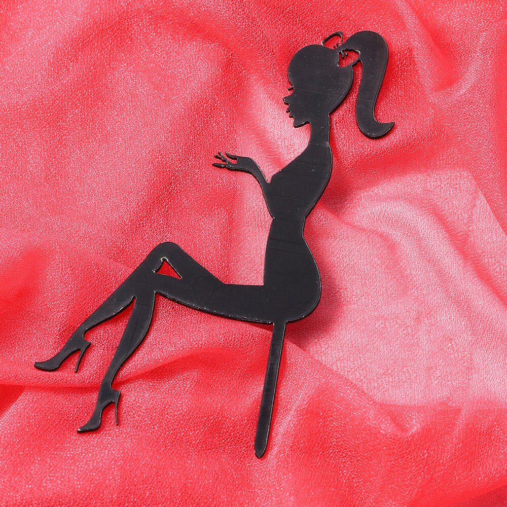 Acrylic High Heels Girl Lady Happy Birthday Cake T... – Grandado