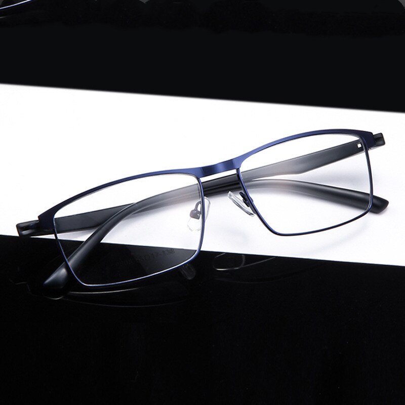 Big Alloy Glasses Frame Men Ultralight Square Myop... – Grandado