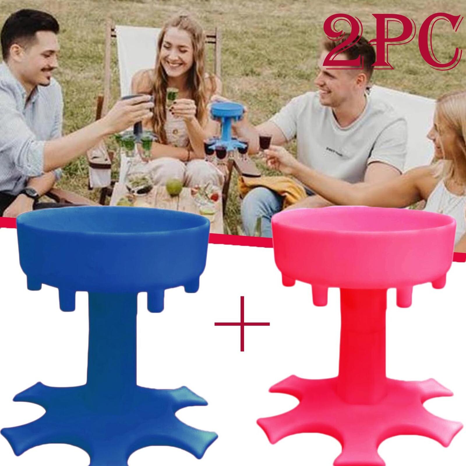 Wine Drinking Tools 6 Shot Glass Dispenser and Hol... – Grandado