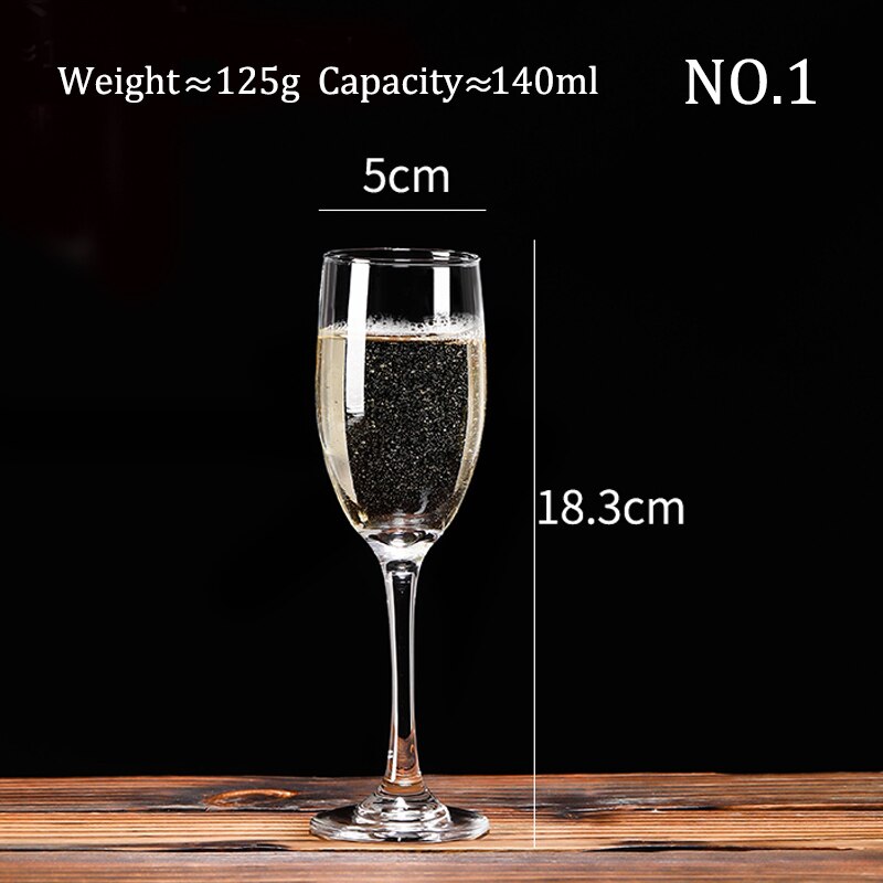 European and American Tall Crystal Champagne Glass... – Grandado