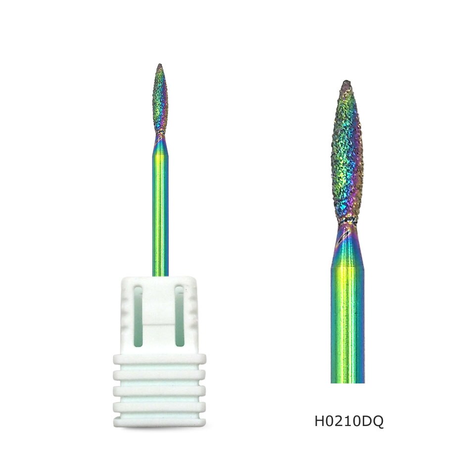 HYTOOS 2*10mm Needle Rainbow Diamond Nail Drill Bi... – Grandado