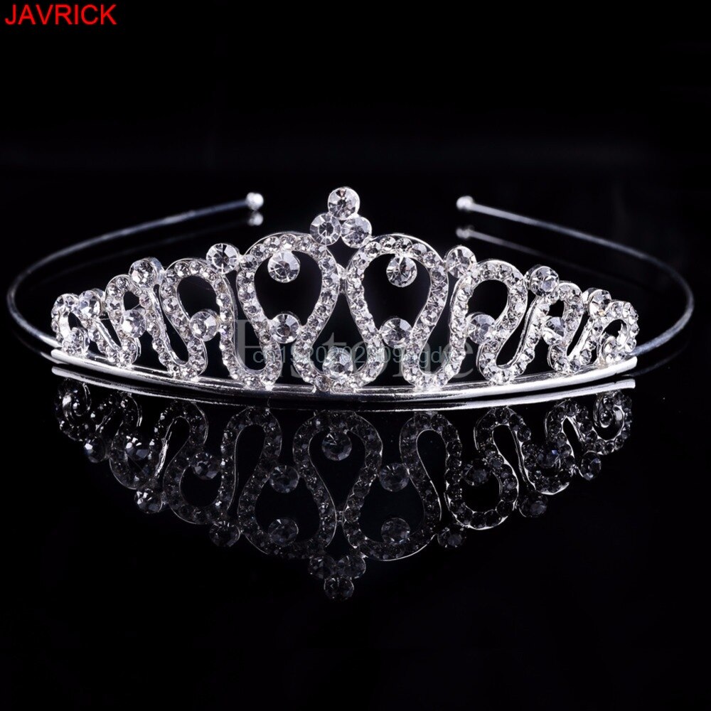 Rhinestone Princess Crown Bridal Crystal Tiara Wed... – Grandado