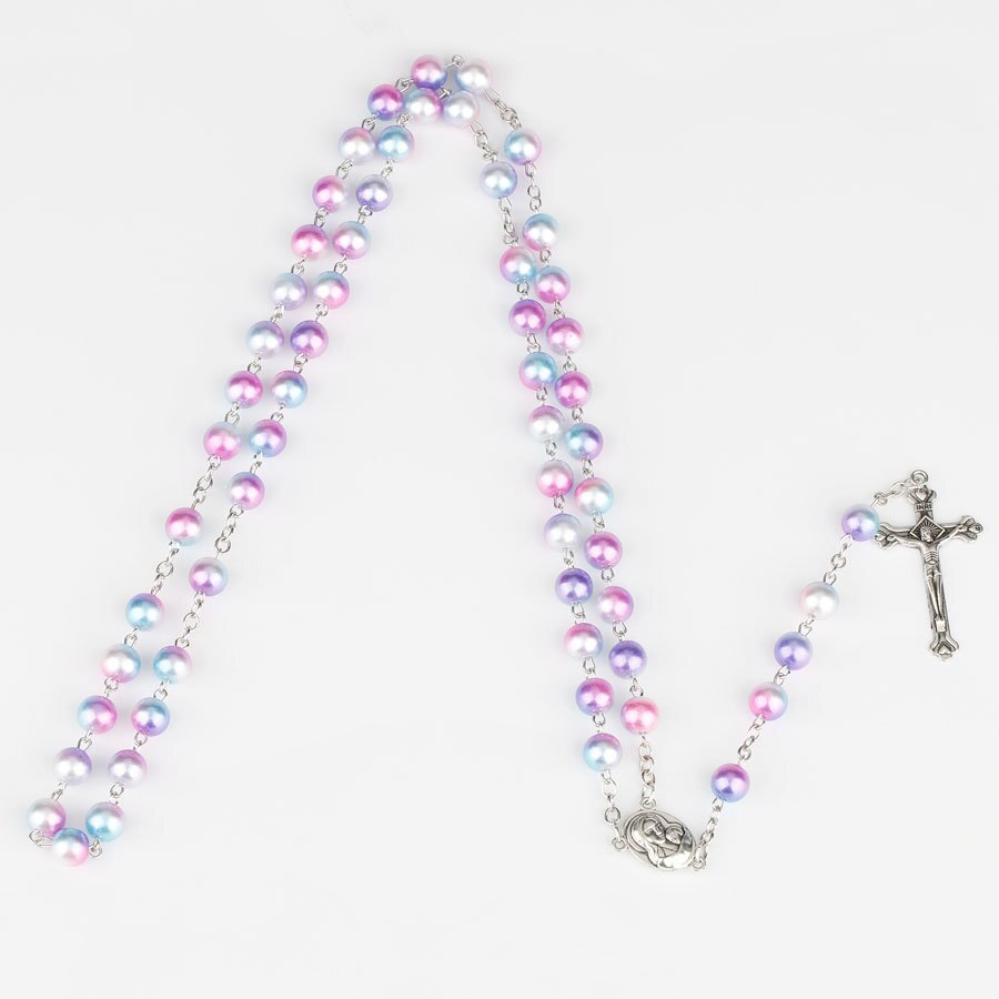 Catholic Holy Land Crucifix Cross Beaded Necklace ... – Vicedeal