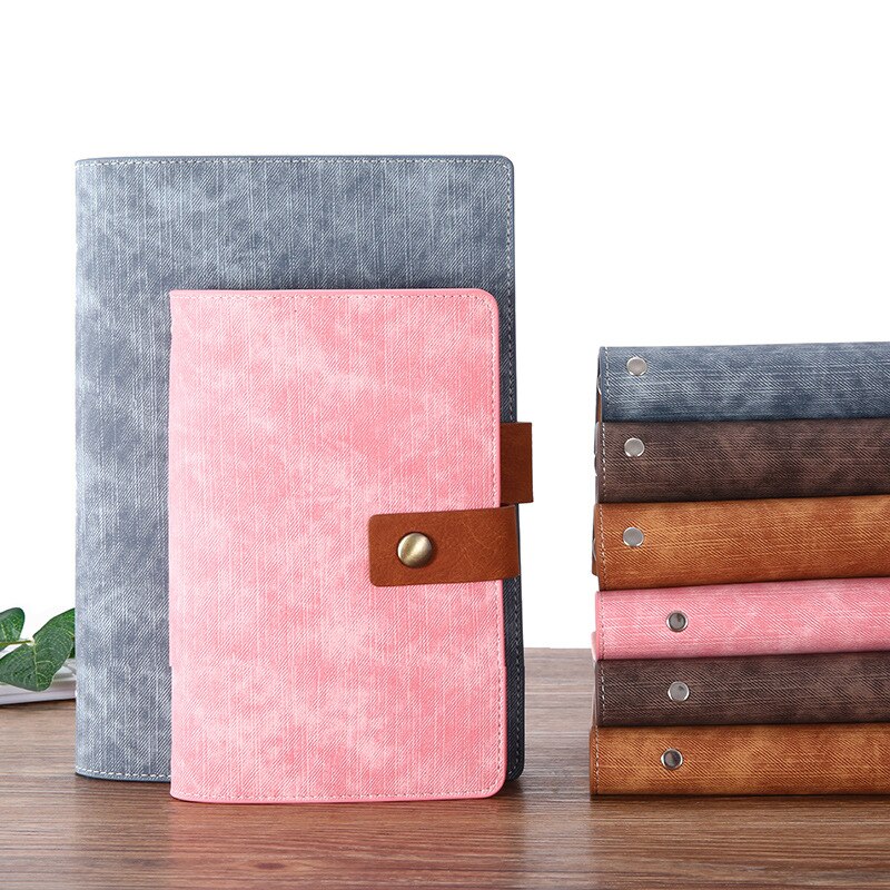 A5/A6 Soft Leather Loose-Leaf 6 Ring 100pages Note... – Vicedeal