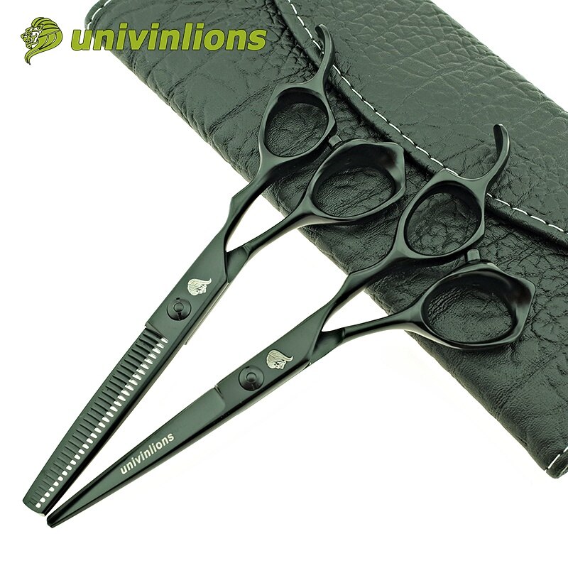 6" japanese micro serrated hair scissors hair... – Grandado