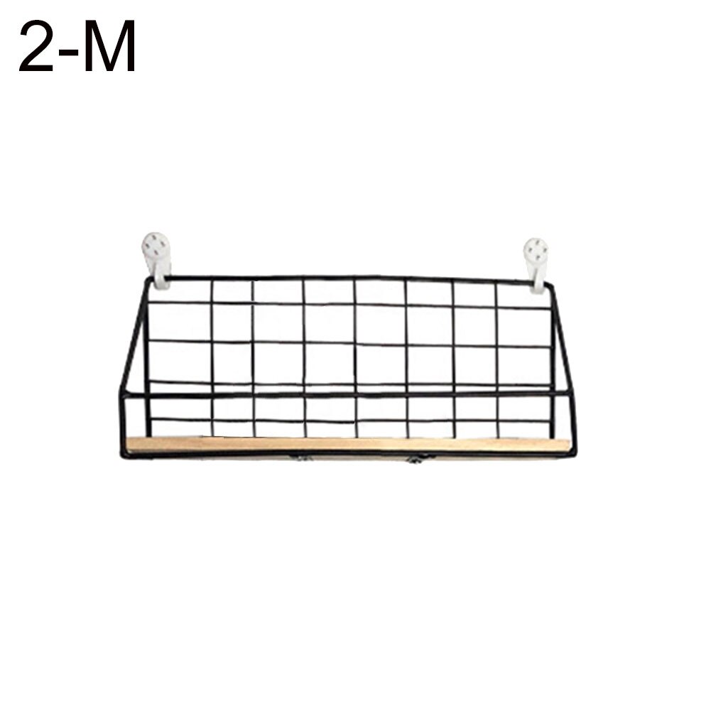 Iron Nordic Style Wooden Wall Hanging Shelf Flower... – Vicedeal