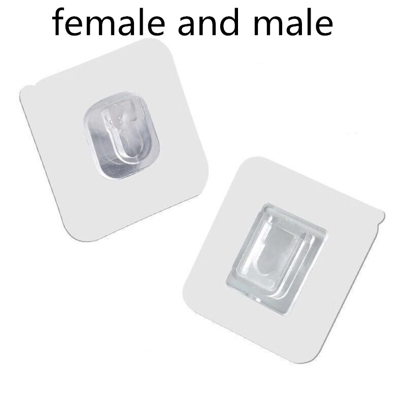 5/10 Pairs Double-sided Adhesive Wall Hooks Multi-... – Vicedeal