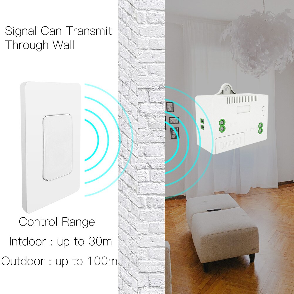 RF433 Wireless Switch No Battery Remote Control Wa... – Grandado
