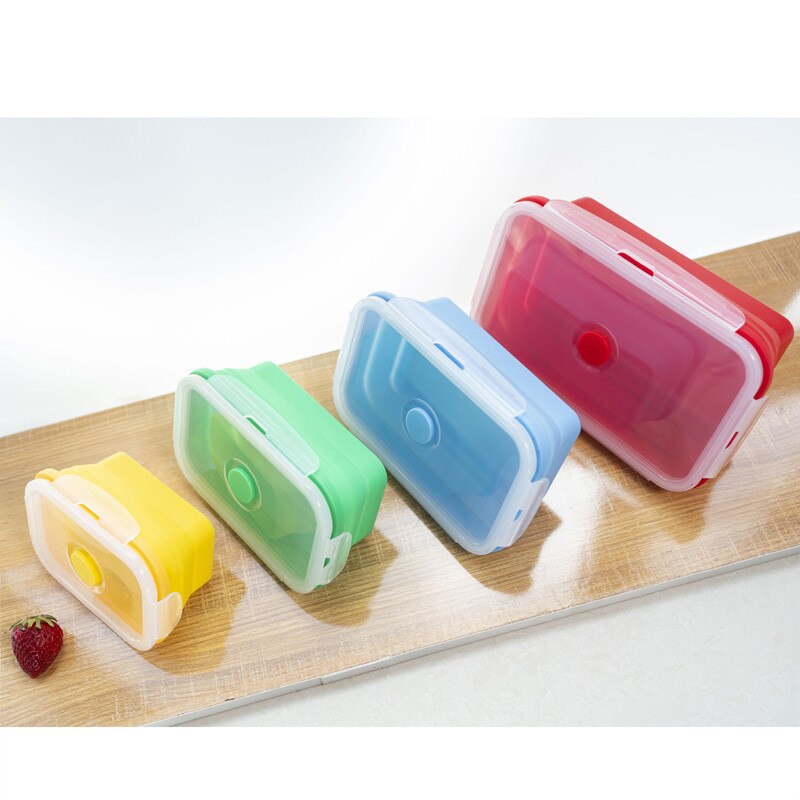 Collapsible Silicone Food Container Portable Bento... – Grandado