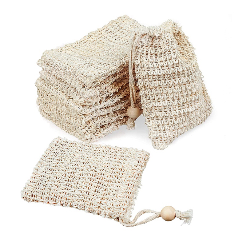 12 Pack Soap Exfoliating Bag,Soap Saver Made Sisal... – Grandado