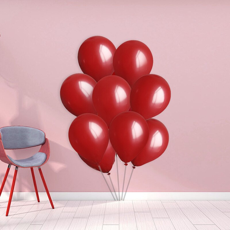 2.2G Pomegranate Red Single Layer Rubber Balloons ... – Vicedeal