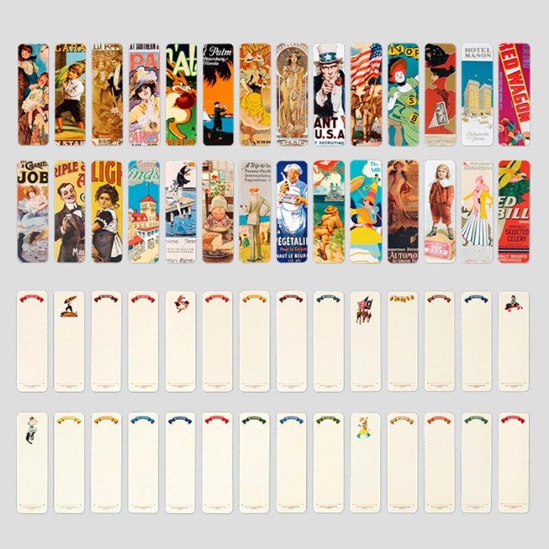 Retro Bookmark Colored Space Bookmark Paper Statio... – Grandado
