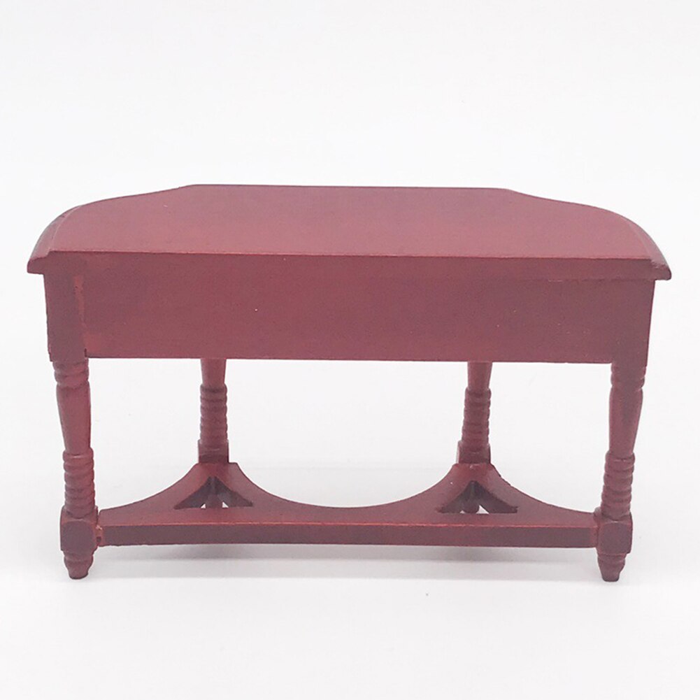 1/12 Vintage Wooden Desk Table Mini Doll House Fur... – Grandado
