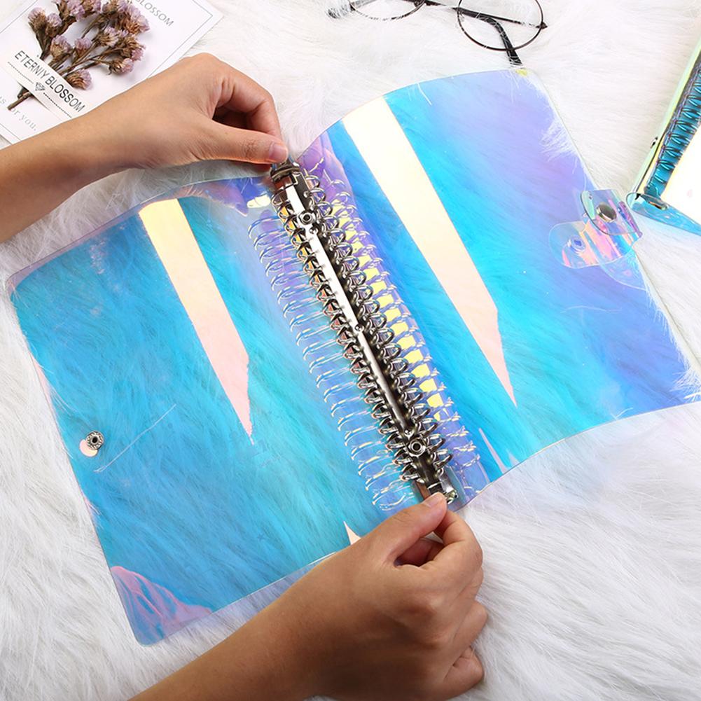 Dazzling Deksel Druk Knop Loose Leaf Binder Notepa... – Vicedeal