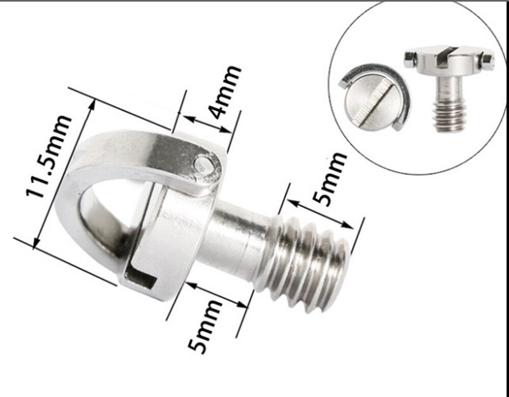 5x 1/4 Camera Schroeven, D-Ring Scharnierende Schr... – Grandado