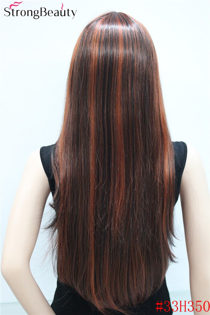 Strong Beauty Synthetic Long Straight Women Wigs C... – Grandado