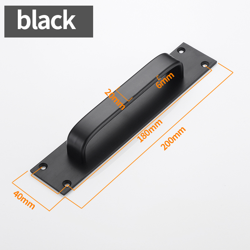 JZPENG matt aluminum door handle Black space alumi... – Vicedeal