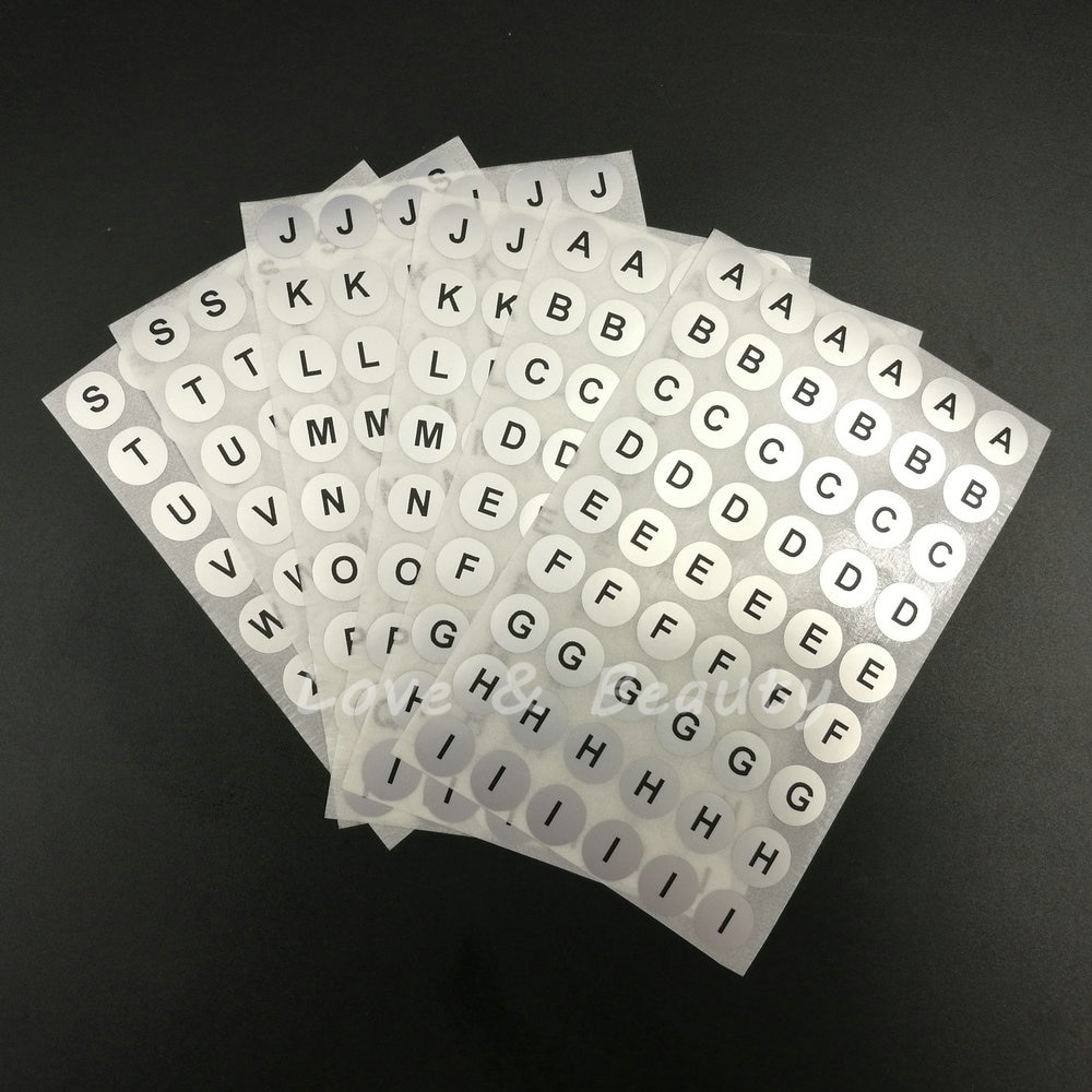 468pcs small Alphabet Label Stickers A To Z ( 18 s... – Grandado