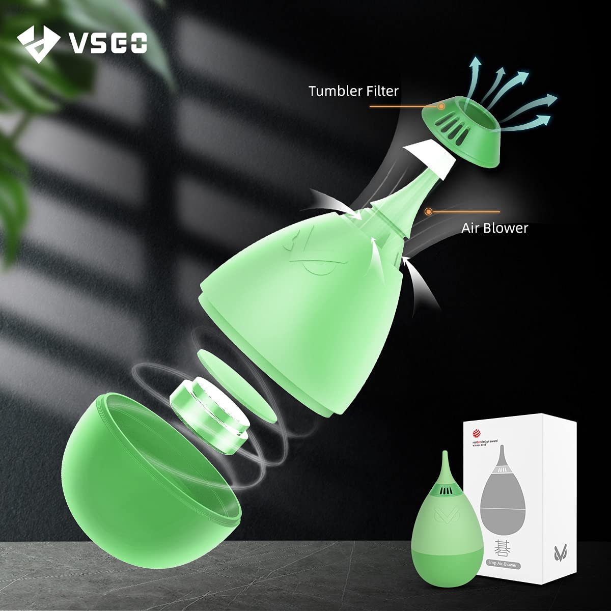 VSGO Imp Air Blower Silicone Gel Powerful Dust Blo... – Grandado