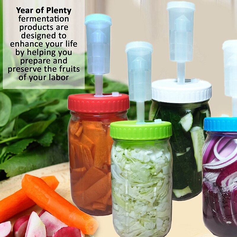 5Pcs Mouth Mason Jars Lids Fermenting Lids with Ai... – Grandado