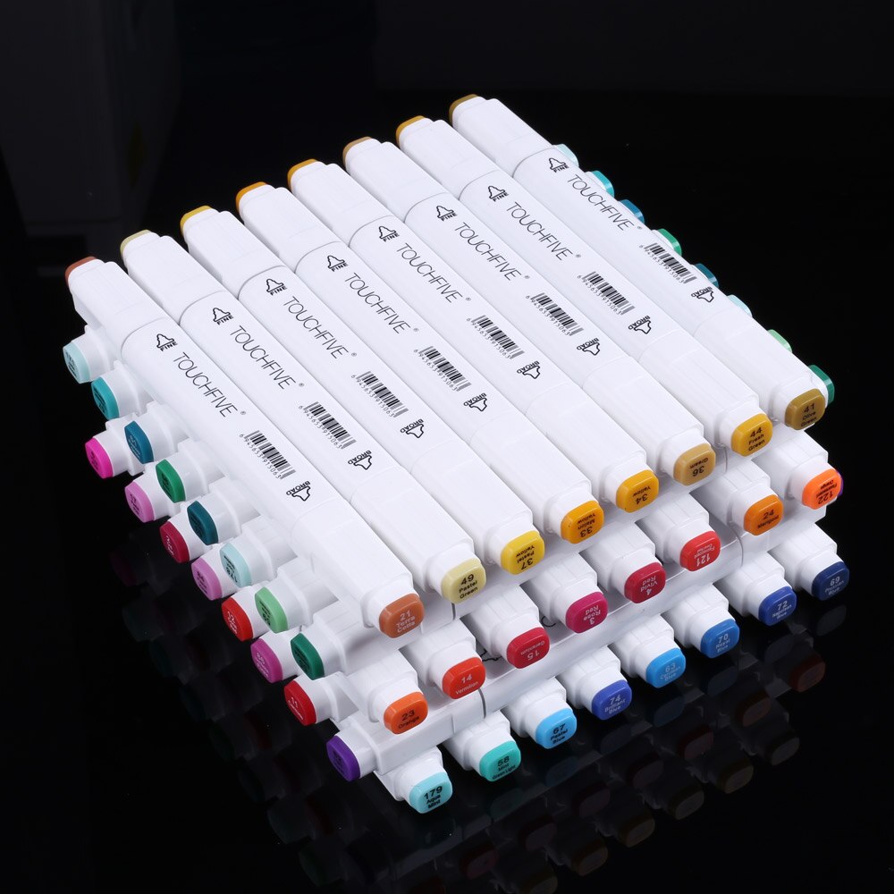 Touchfive Marker Pen 30/40/60/80/168 Kleur Borstel... – Grandado