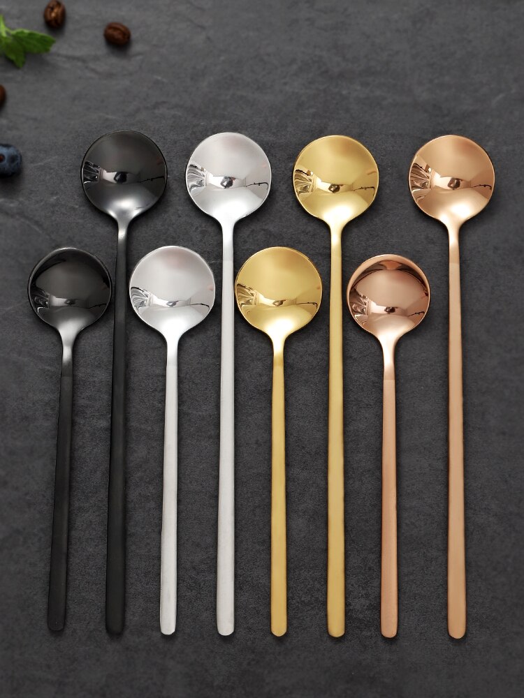 Small Spoon Coffee Spoon for Yogurt Ice Cream Dess... – Vicedeal