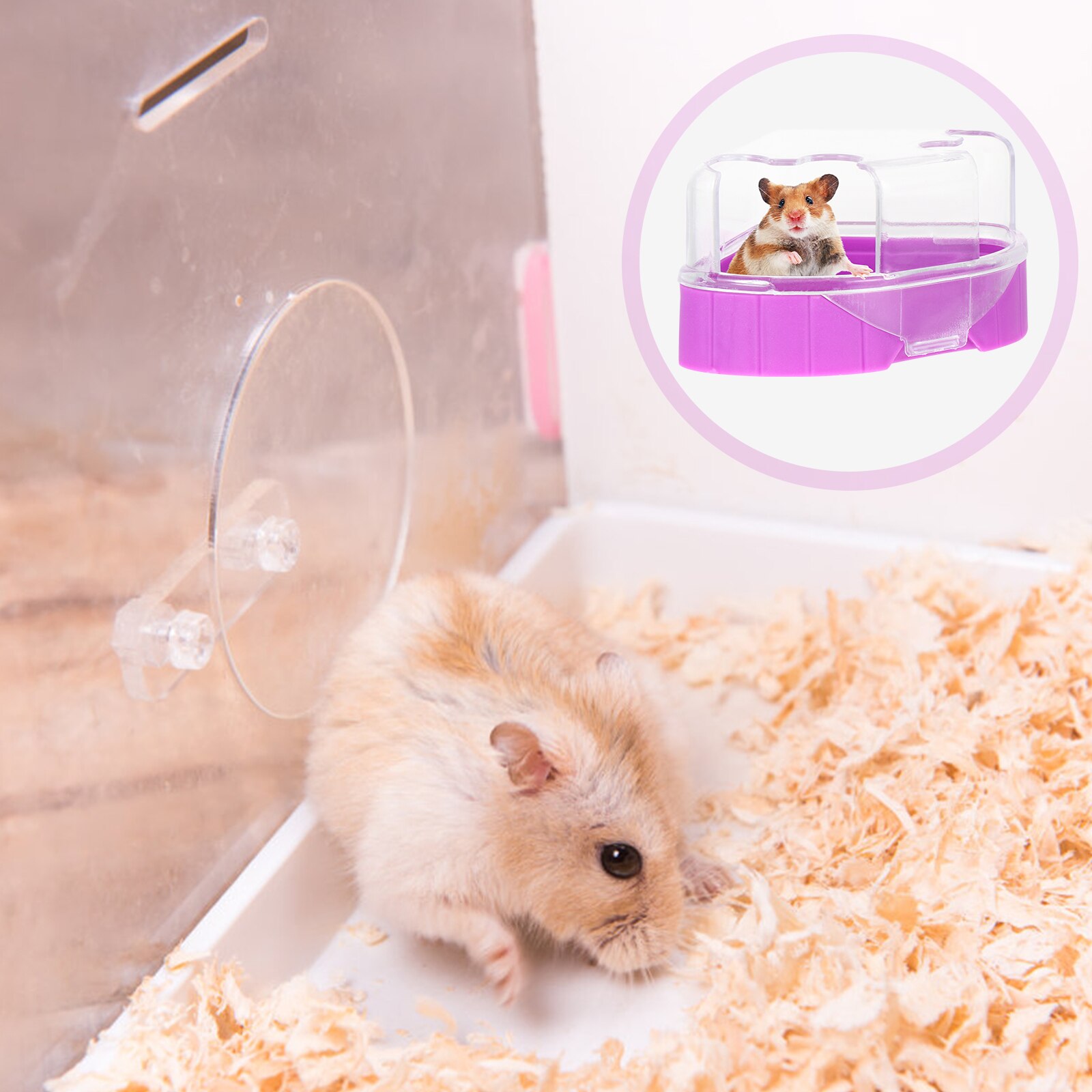 2 Stuks Hamster Badkamer Klein Dier Bad Baden Kame... – Grandado