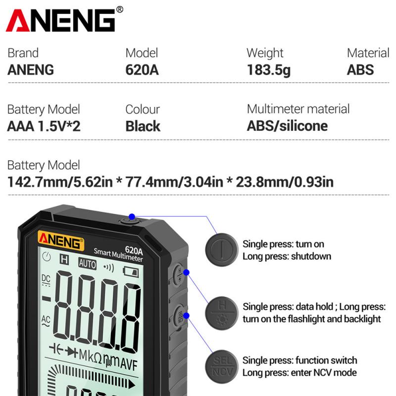 Aneng Multimeters Инструменты True Rms Ac/Dc Spann... – Vicedeal