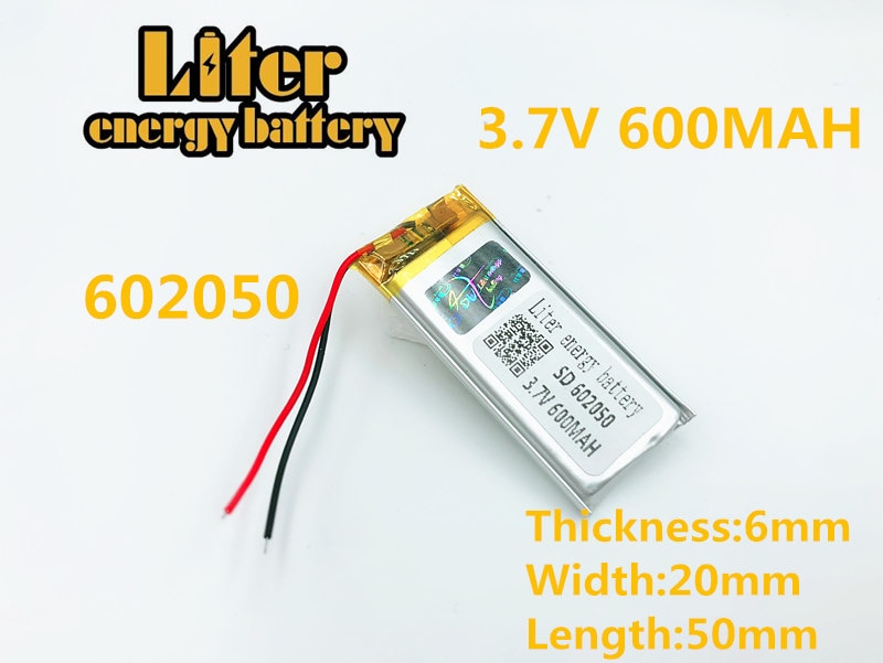 3,7 V 602050 602050 P 3,7 V 600 mah mit schutz bor... – Vicedeal