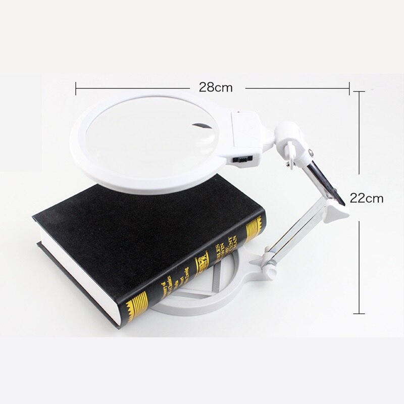 2X 6X Opvouwbare Desktop Vergrootglas 130 Mm Grote... – Grandado