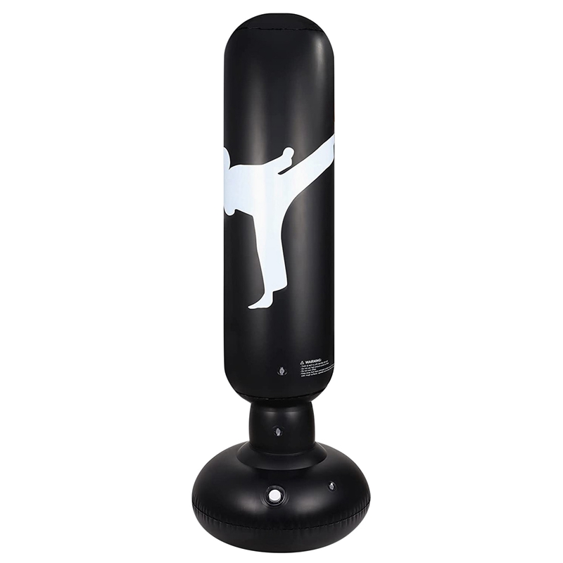 Saco de boxeo inflable con soporte para niños y ad... – Grandado