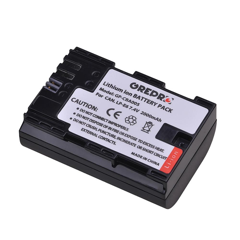 2x LP-E6 LPE6 LP-E6N LP E6 Battery for Canon EOS 5... – Grandado