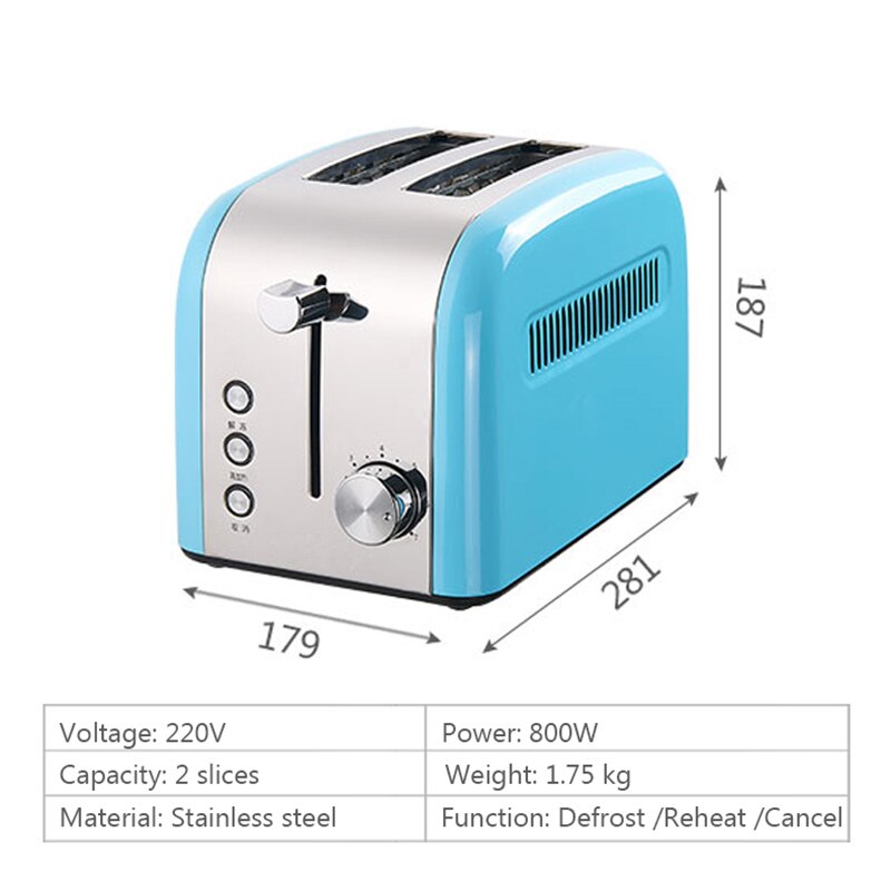 DMWD Multifunctional Electric Toaster 2 slice Auto... – Grandado