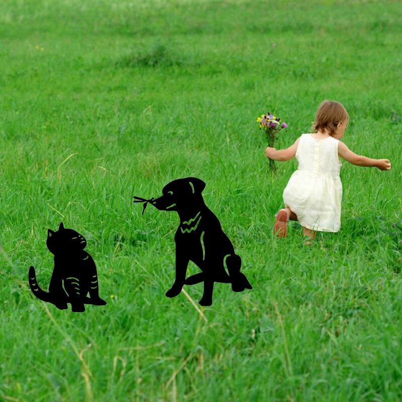 Animal Garden Ground Insert Decor Hollow Cat Dog F... – Grandado