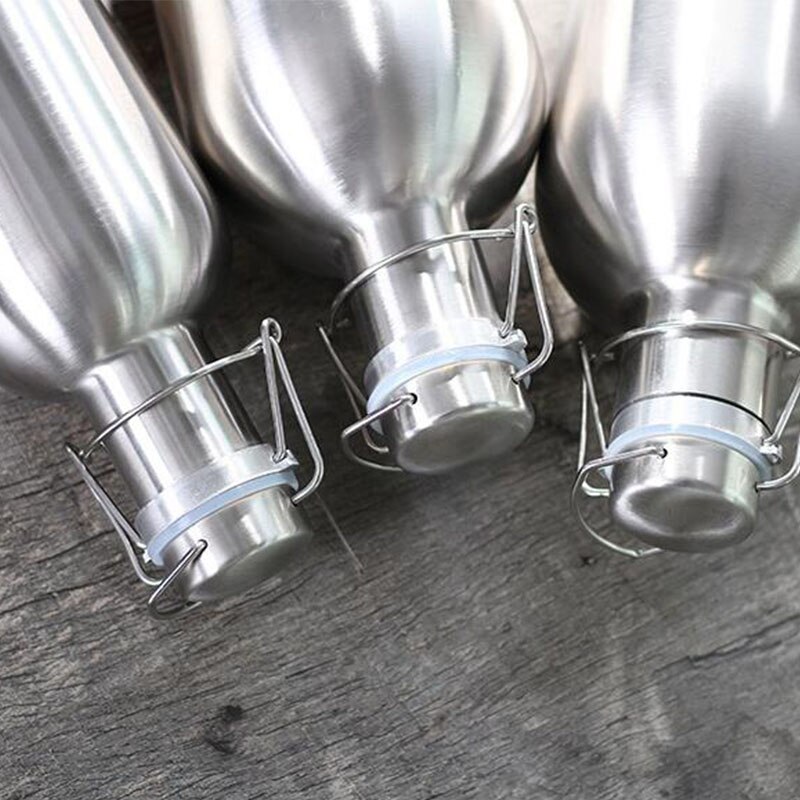 2L Premium Stainless Steel Bottle Homebrew Beer Gr... – Grandado