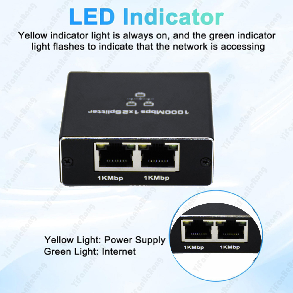 Network splitter Ethernet splitter for 2 PC laptop... – Grandado