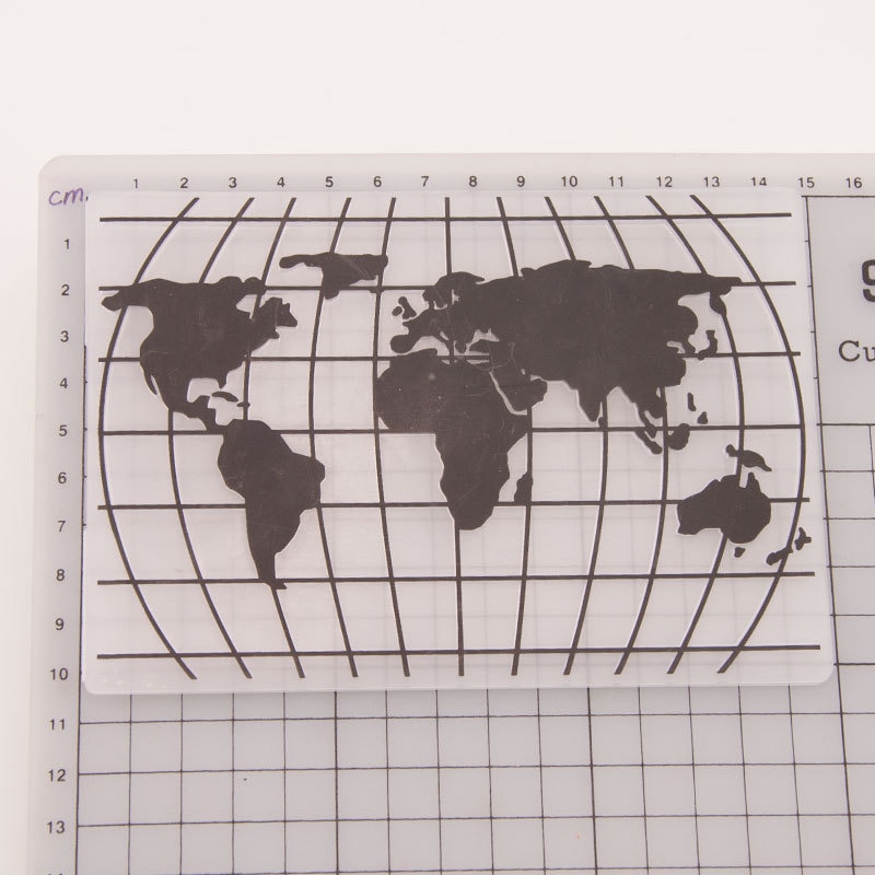 1 Pc World Map Patroon Decor Ambachten Diy Scrapbo... – Vicedeal