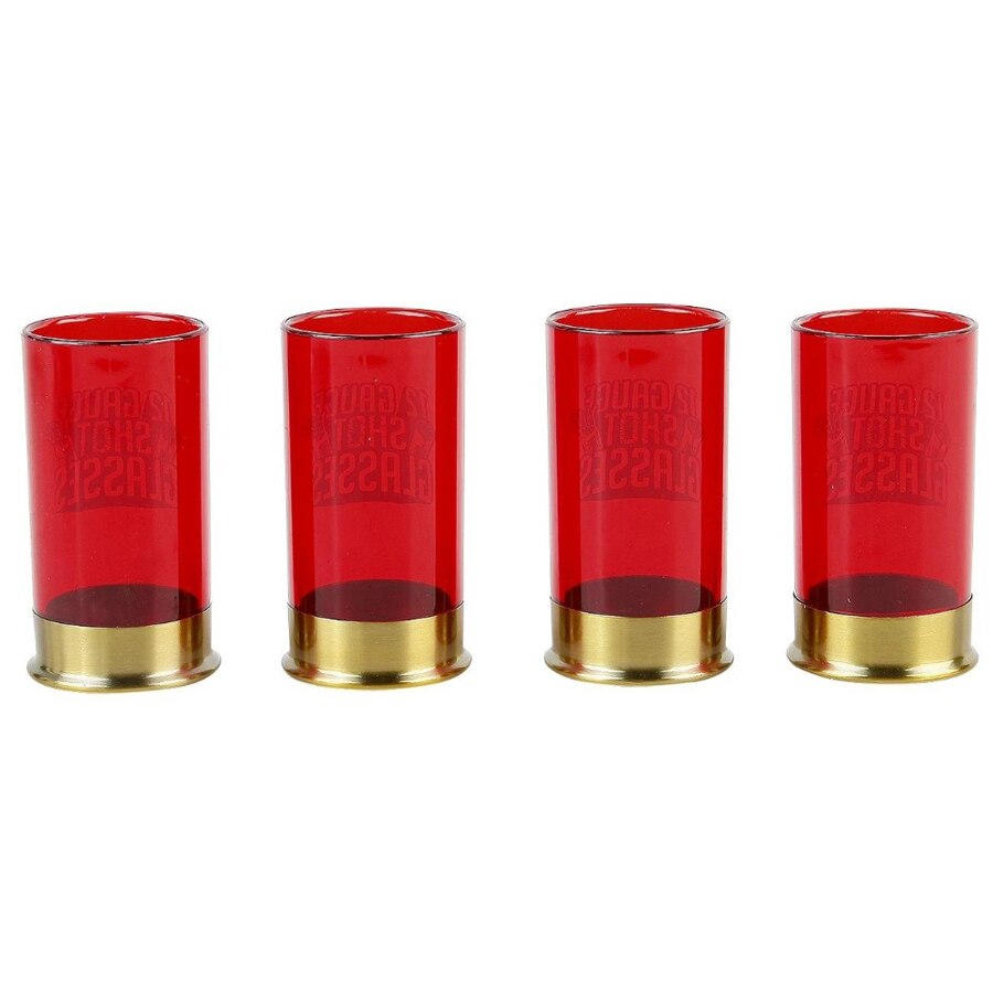 12 Gauge Plastic Shot Glass Red For Party Pack Of ... – Grandado