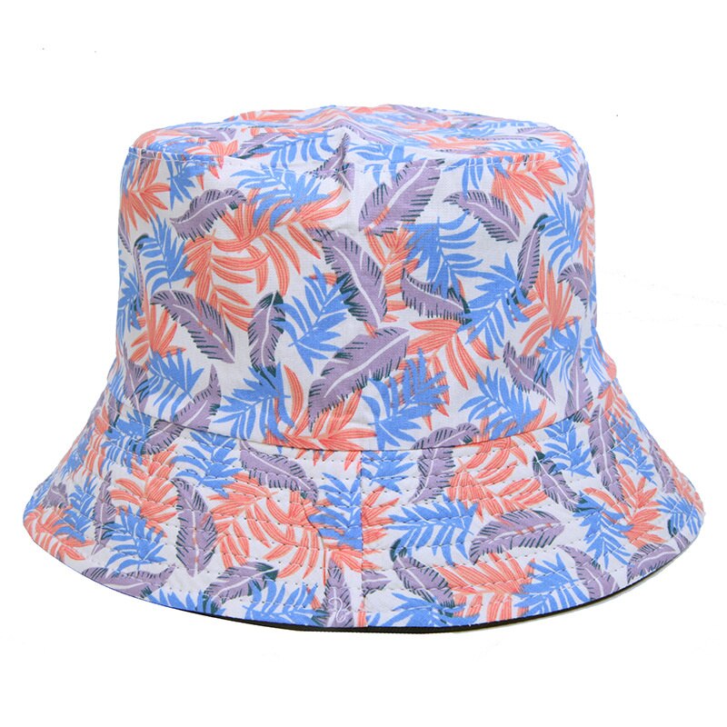 2022 Four Seasons Cotton Palm Leaf Pattern Bucket ... – Grandado