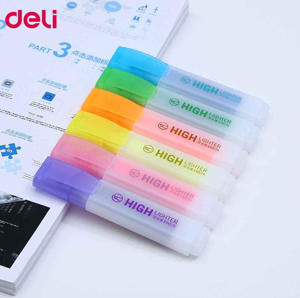Deli Single Art Marker 6 color highlighter Acrylic... – Vicedeal