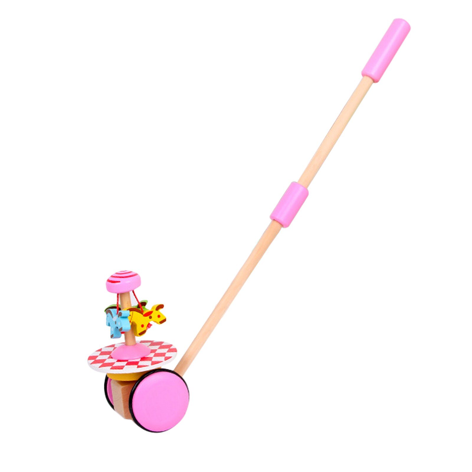 Wooden Push Pull Activity Walking Toy Toddlers 18 ... – Grandado