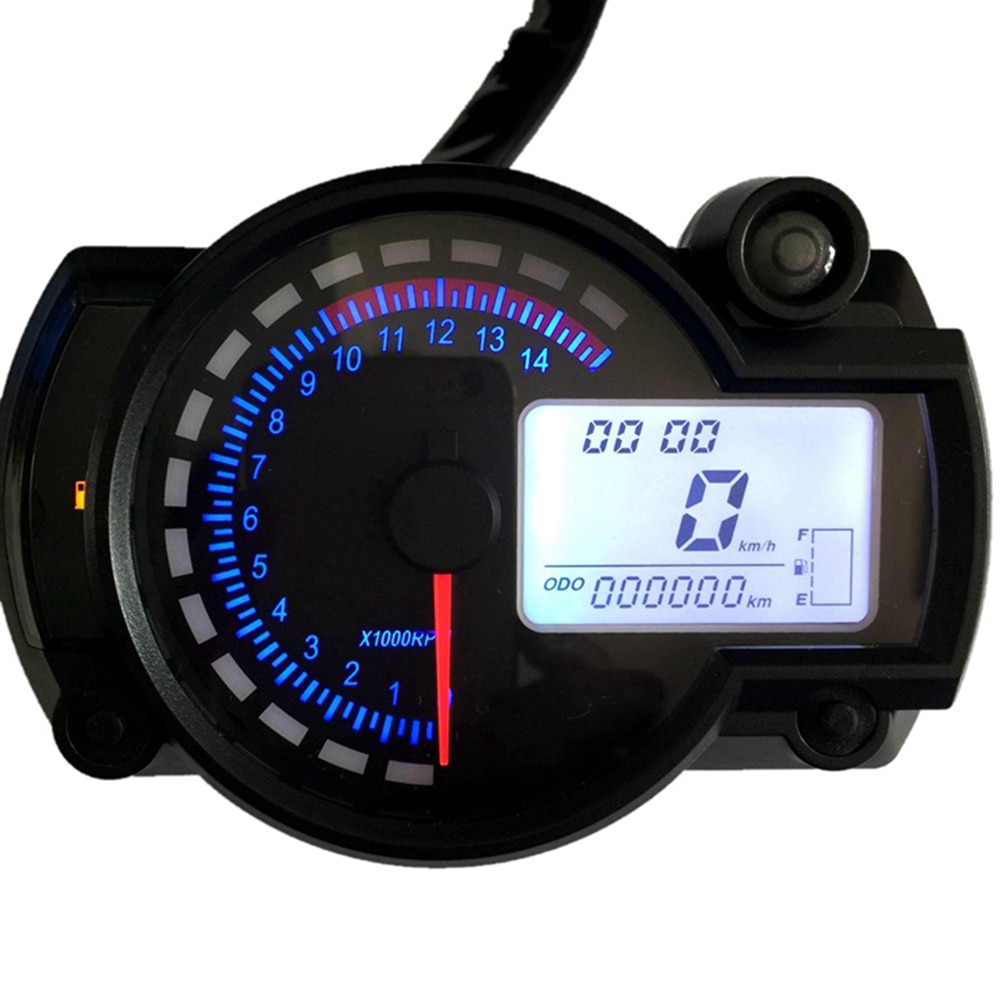 7 Colors Motorcycle Speedometer Instrument LCD Dig... – Grandado