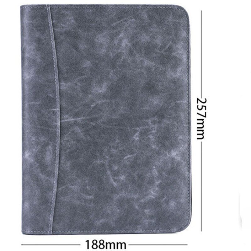 A5 Padfolio with Calculator Zipper Binder Notebook... – Grandado