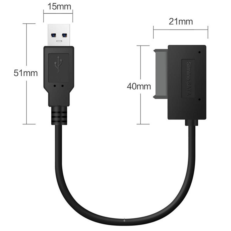 Slimline USB 2.0 To SATA Cable For Tablet Laptop N... – Grandado