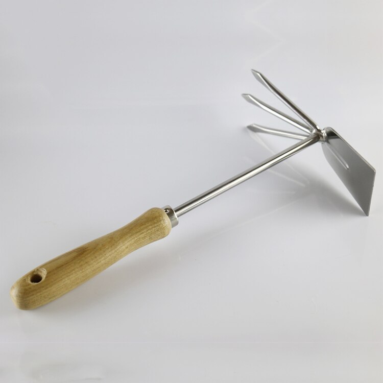 Small Hand Digger and Hoe Combo,wooden Handle, – Grandado