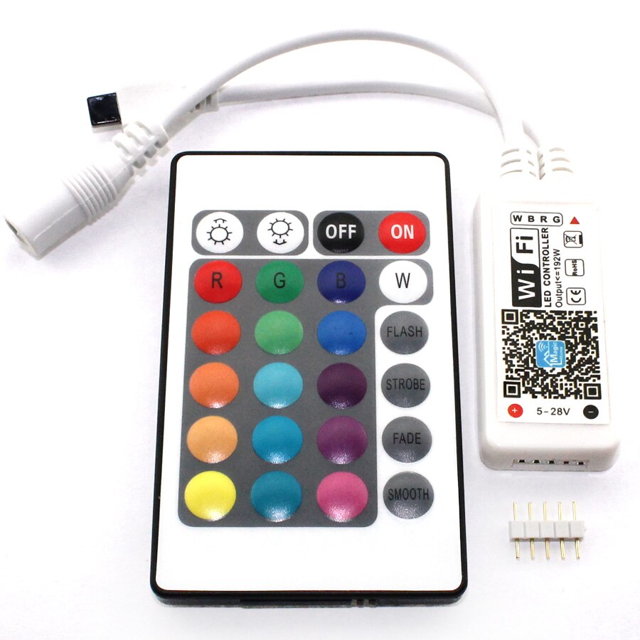 Rgbw rgb 12v led controller wifi ir 24 key 21 key... – Grandado