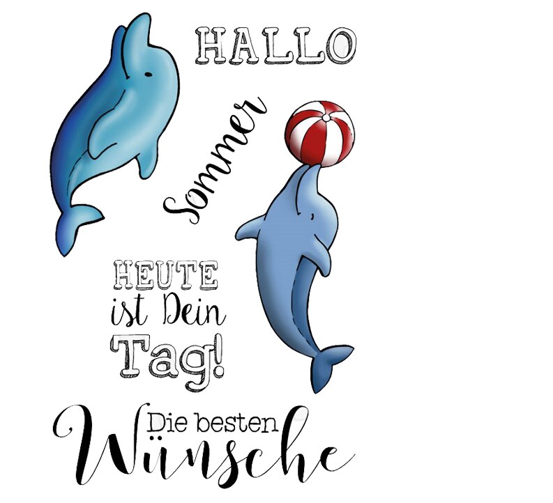 German /Dolphin Transparent Clear Stamp/Seal for D... – Grandado